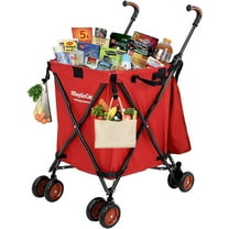 Versacart Transit Compact Foldable Shopping/Utility Cart, Signature ...