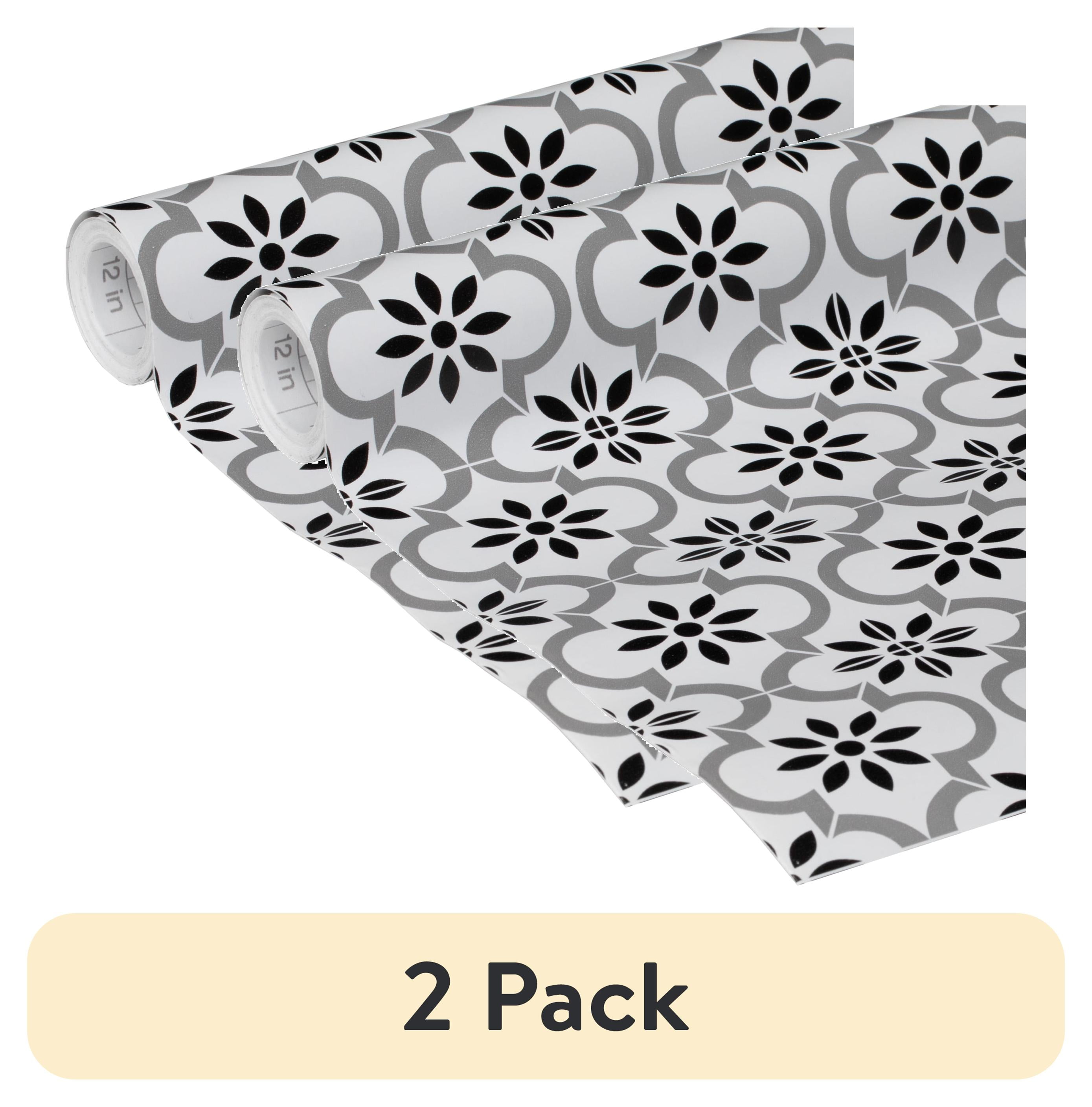 (2 pack) EasyLiner Brand Contact Paper Adhesive Shelf Liner, Black and ...