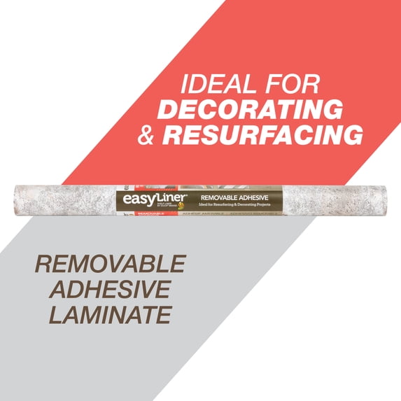 EasyLiner Removable Adhesive Shelf Liner Shelf Liner, Concrete 20