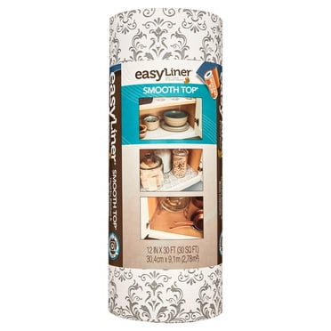 EasyLiner Smooth Top Shelf Liner, White, 12 in. x 30 ft. Roll - Walmart.com