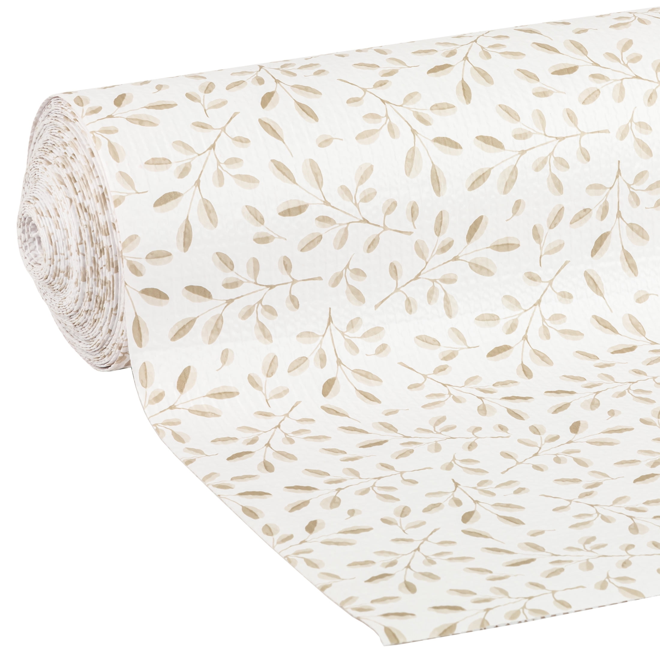 EasyLiner Smooth Top Shelf Liner, Taupe Buds, 12 in. x 30 ft. Roll ...