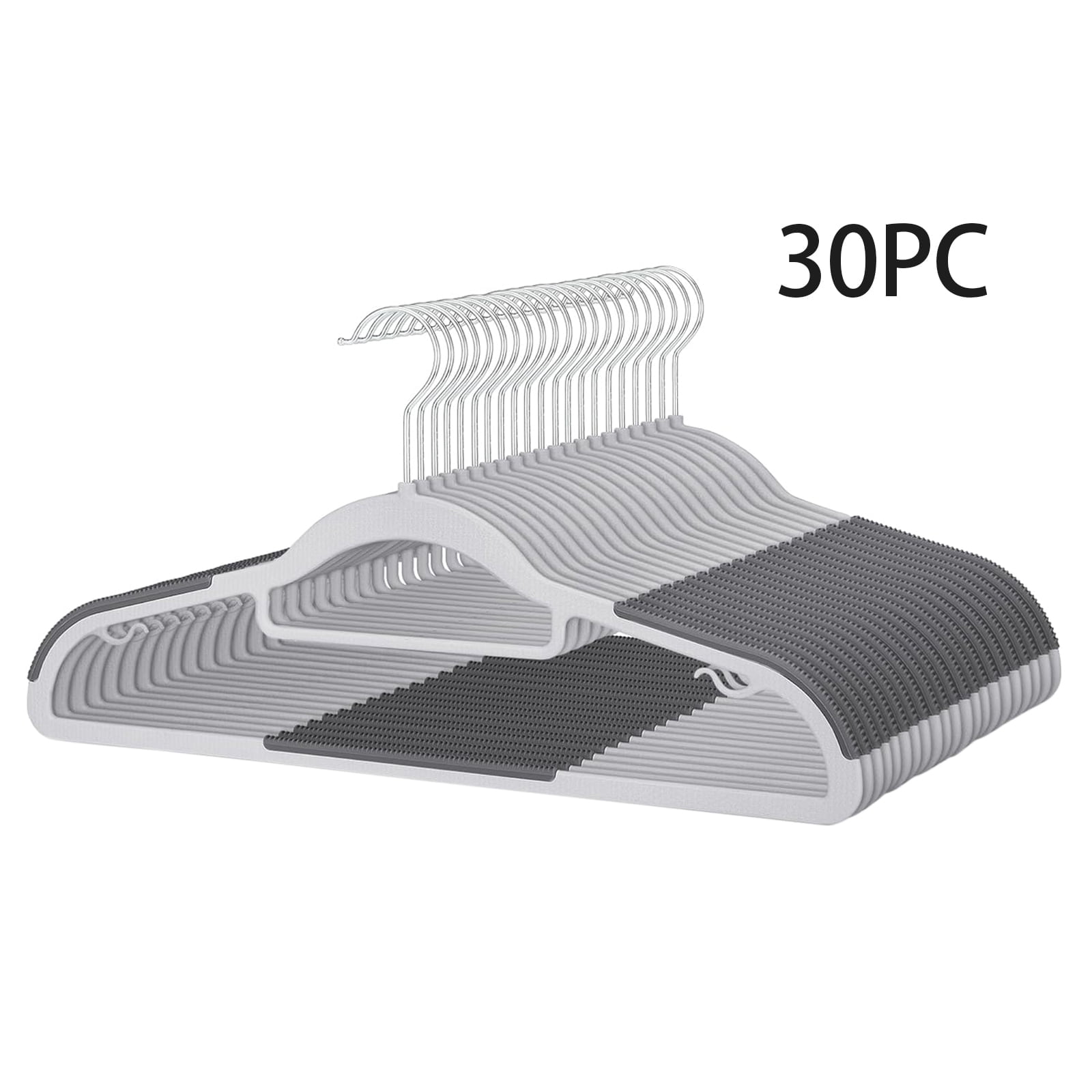 EasyPAG 30-Pack Premium Plastic Suit Clothes Hanger Non-Slip 360º ...