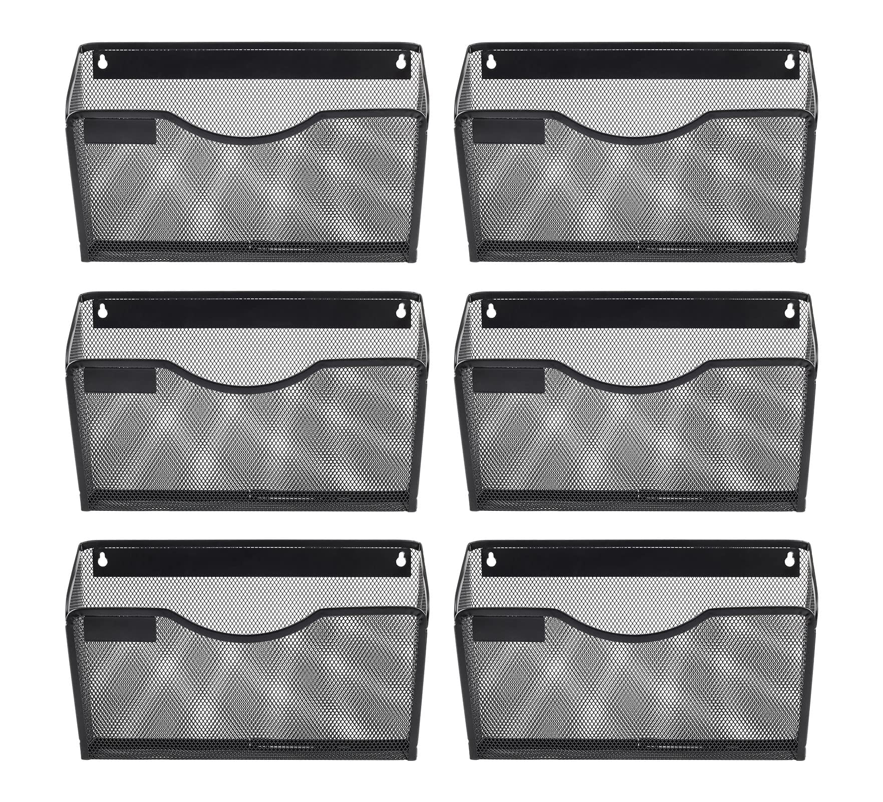 EasyPAG 6 Pockets Mesh Wall File Holder Hanging File Folder Organizer ...