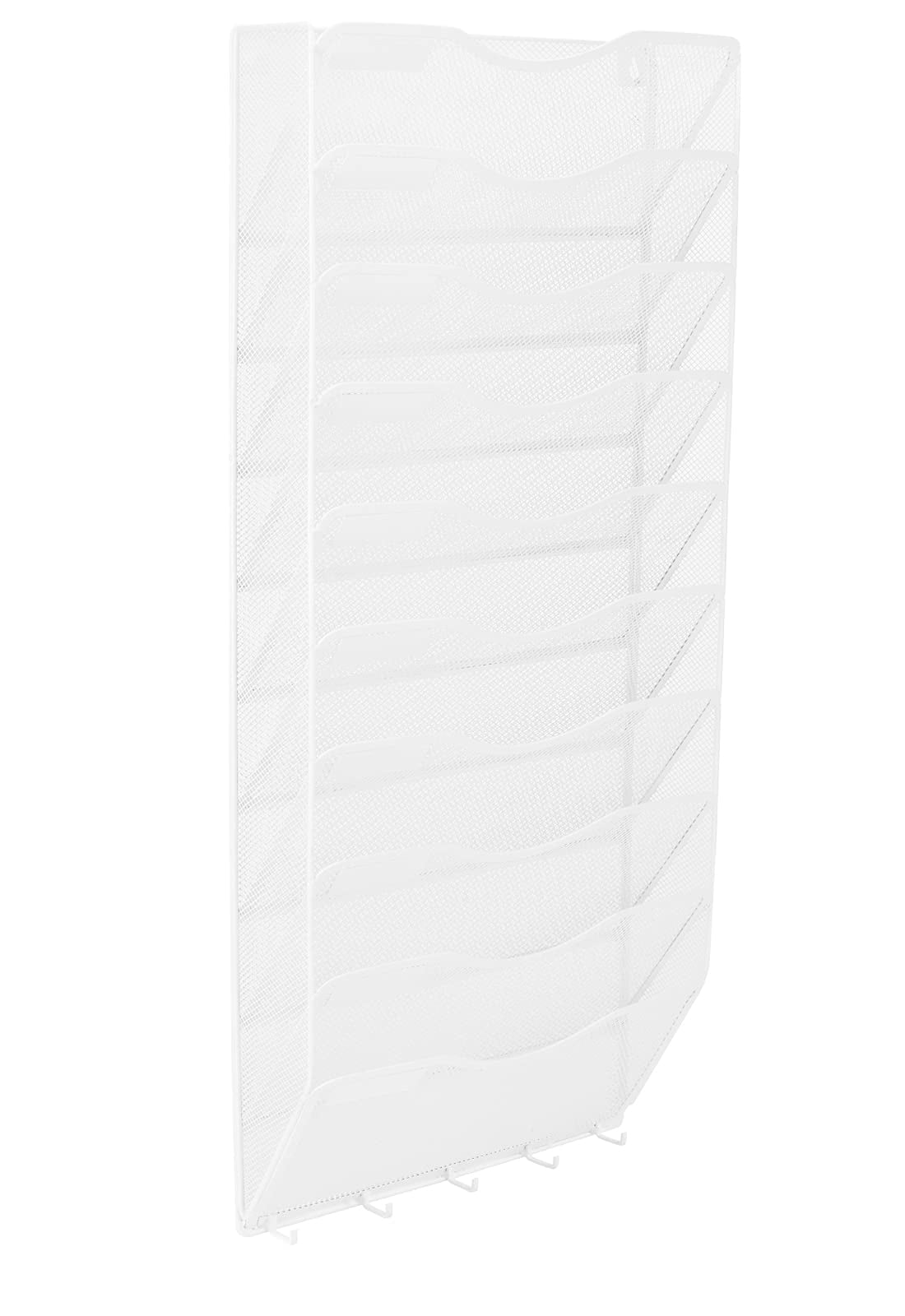 EasyPAG Hanging File Organizer 10 Pocket Wall Mount File Holder ...