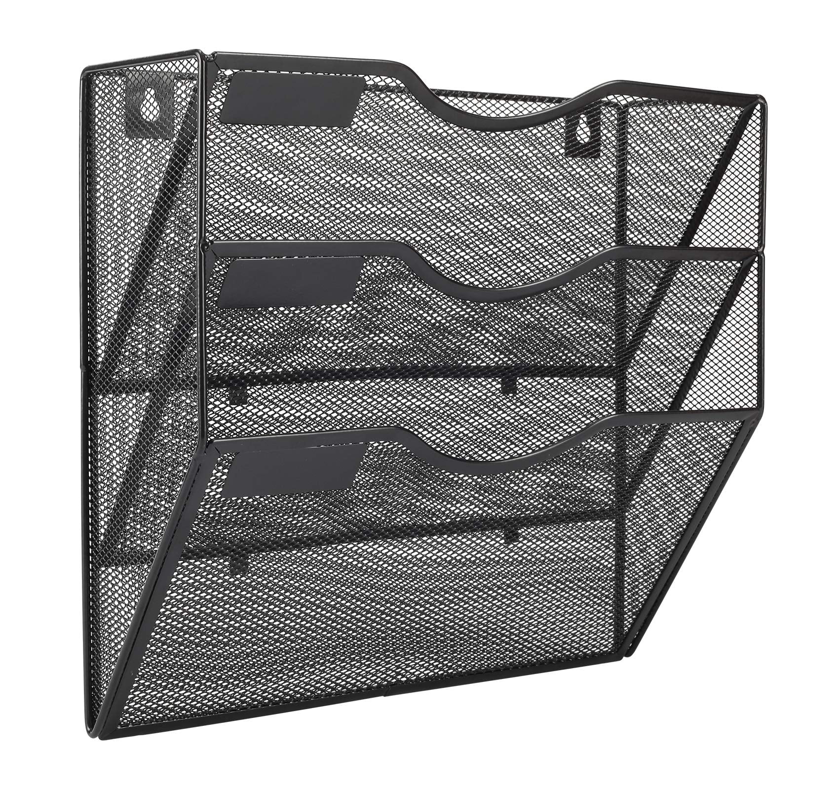 EasyPAG Hanging Wall File Organizer 3 Pocket Mesh Wall Mount File ...