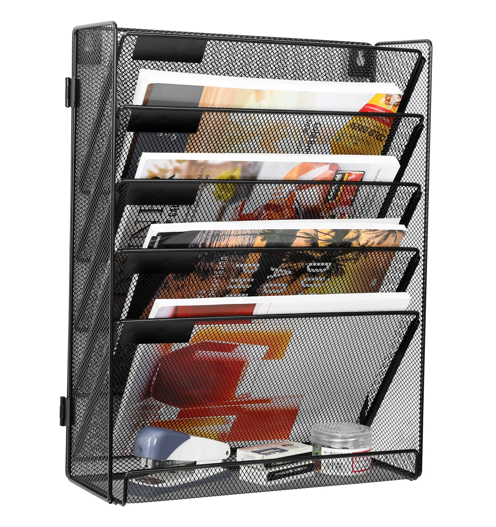 EasyPAG Mesh Office Organizer, 5 Tier Wall File Organizer, Assembly ...