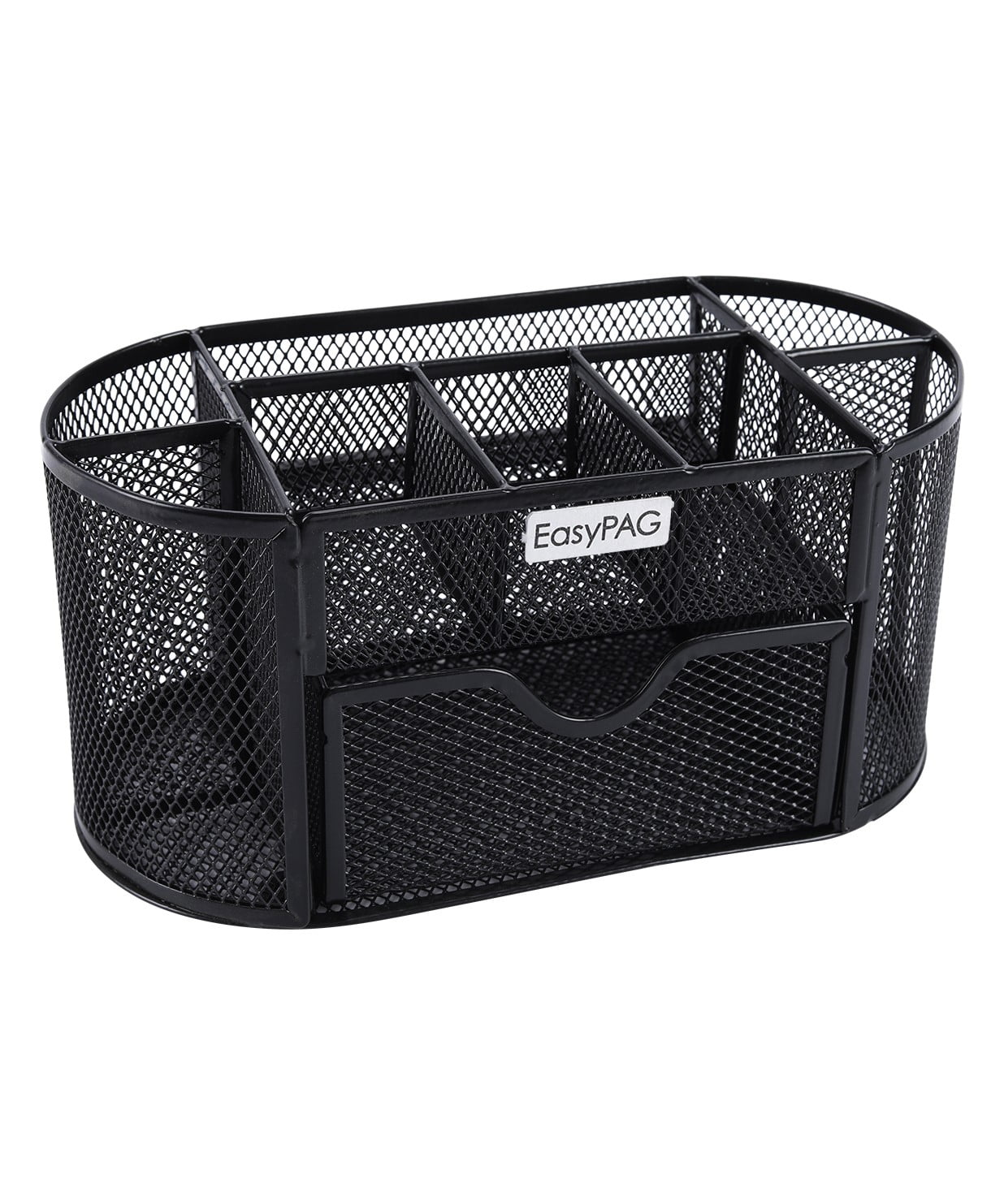 EasyPAG Office Desk Organizer with Drawer Small Mesh Desktop Pen Holder ...
