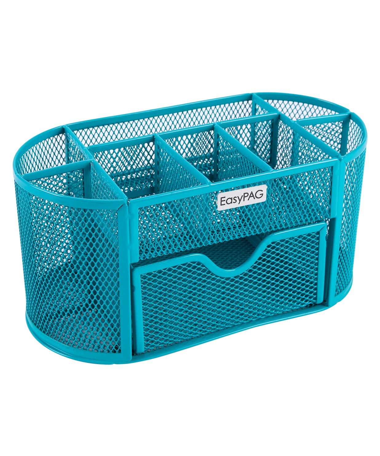 EasyPAG Office Desk Organizer with Drawer Small Mesh Desktop Pen Holder ...