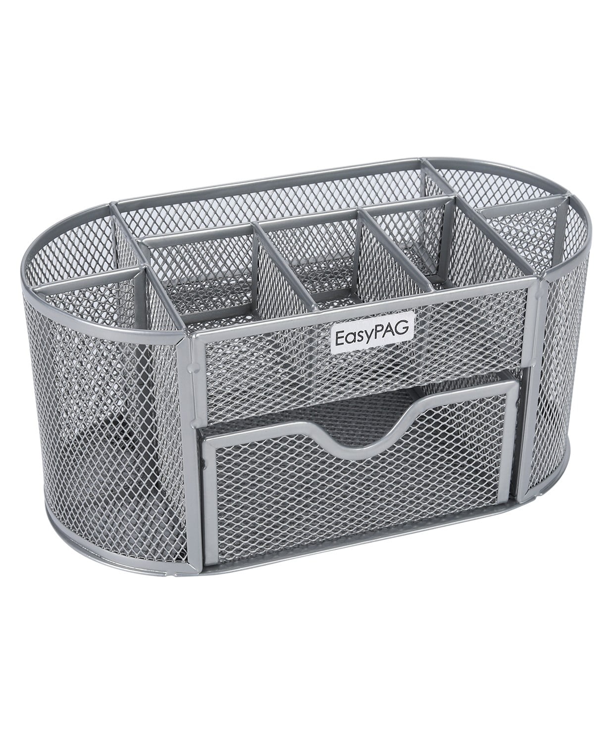 EasyPAG Office Desk Organizer with Drawer Small Mesh Desktop Pen Holder ...