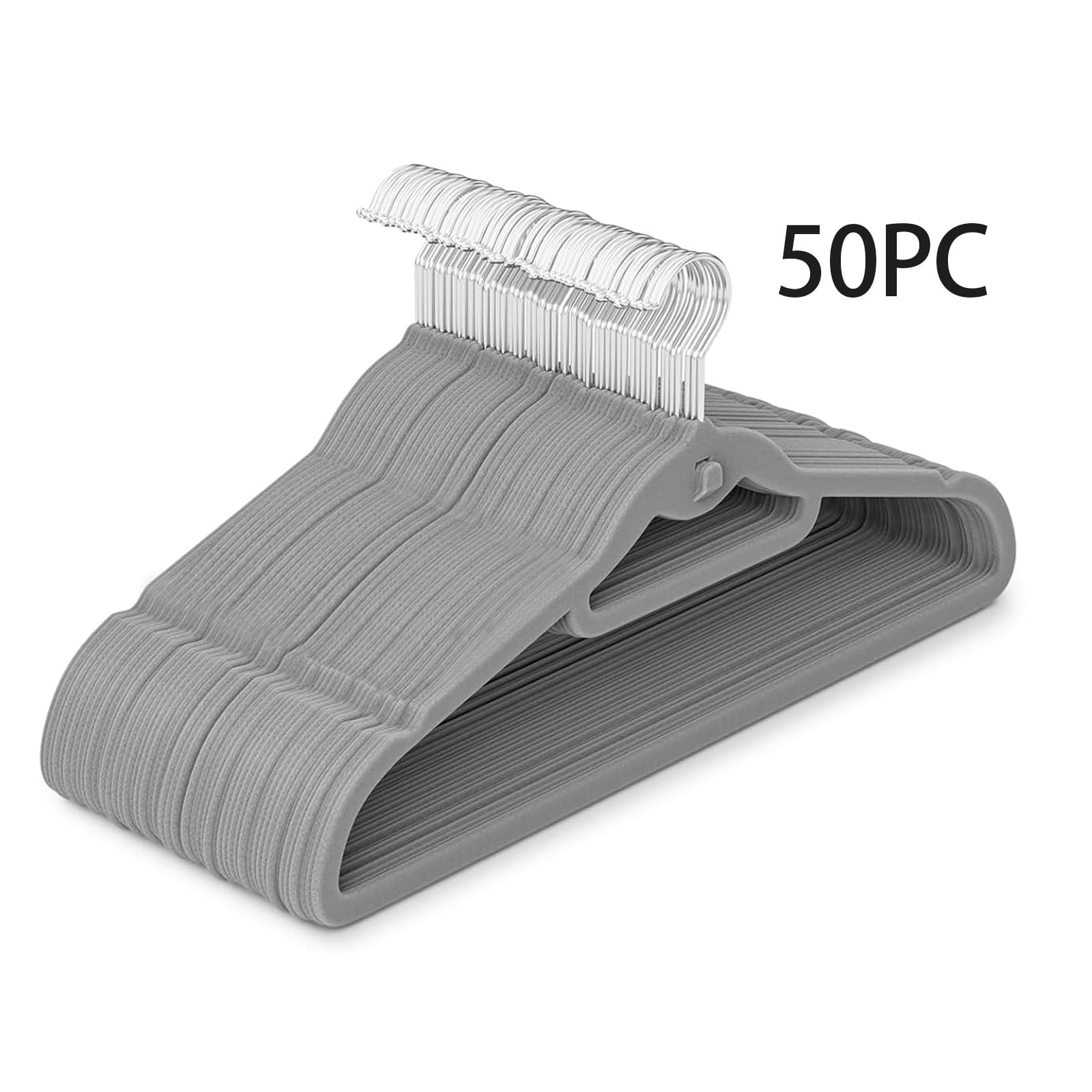 EasyPAG Velvet Stackable Hangers Non Slip Felt Hanger with 360°Swivel ...