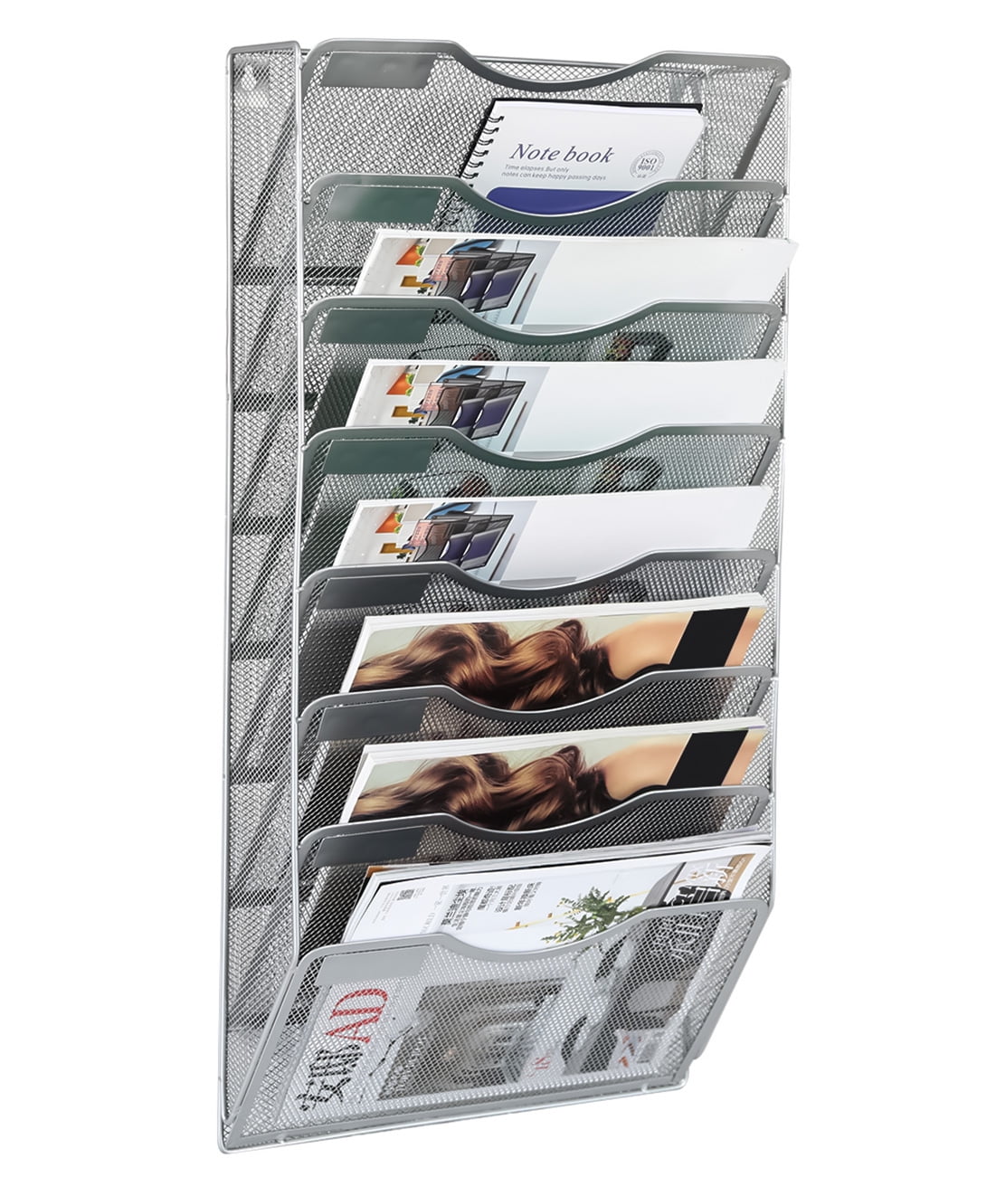 EasyPAG Wall File Organizer,8 Tire Hanging File Folder Organizer ...