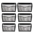 EasyPAG Wall Mount File Holder Mesh 6 Pack Single Pocket Hanging File ...