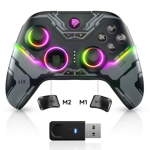 EasySMX Wireless Game Controller, Bluetooth PC Cotroller Compatible ...