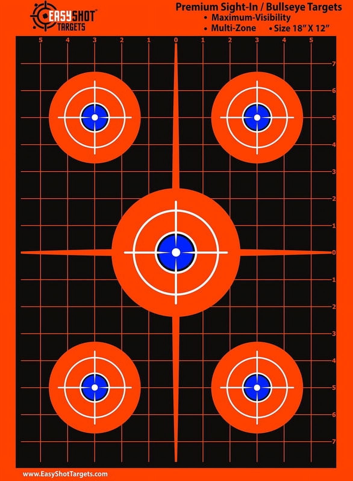 EasyShot Targets Sight-In Shooting Targets – Paper Targets with 1 x 1 ...