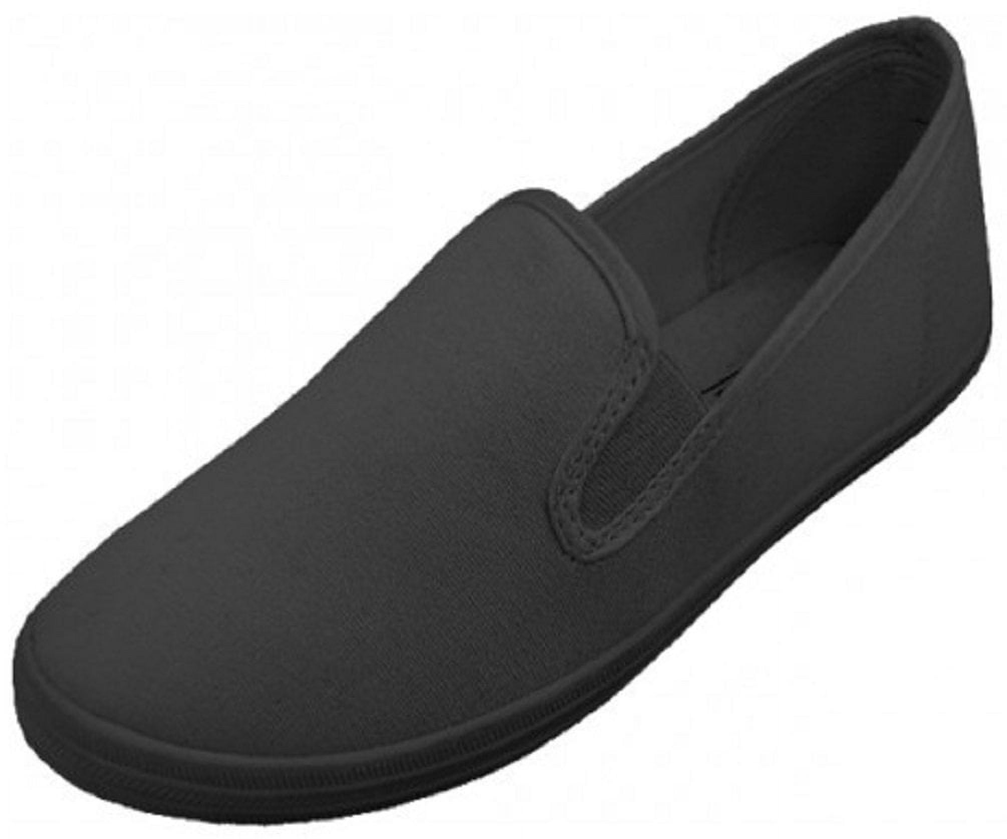 EasySteps Women's Canvas Slip-On Shoes 308l black decks 8 - Walmart.com