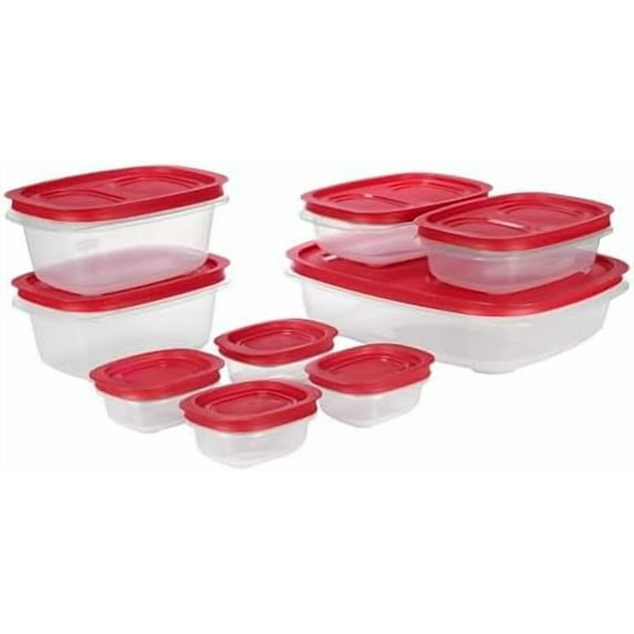 EasyStore Large Containers, 18-Piece Set, Food Storage Containers, Food ...