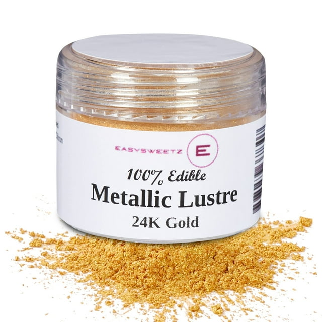 EasySweetz 24K Gold Edible Metallic Lustre Dust 7g, Baking Shimmer Food ...
