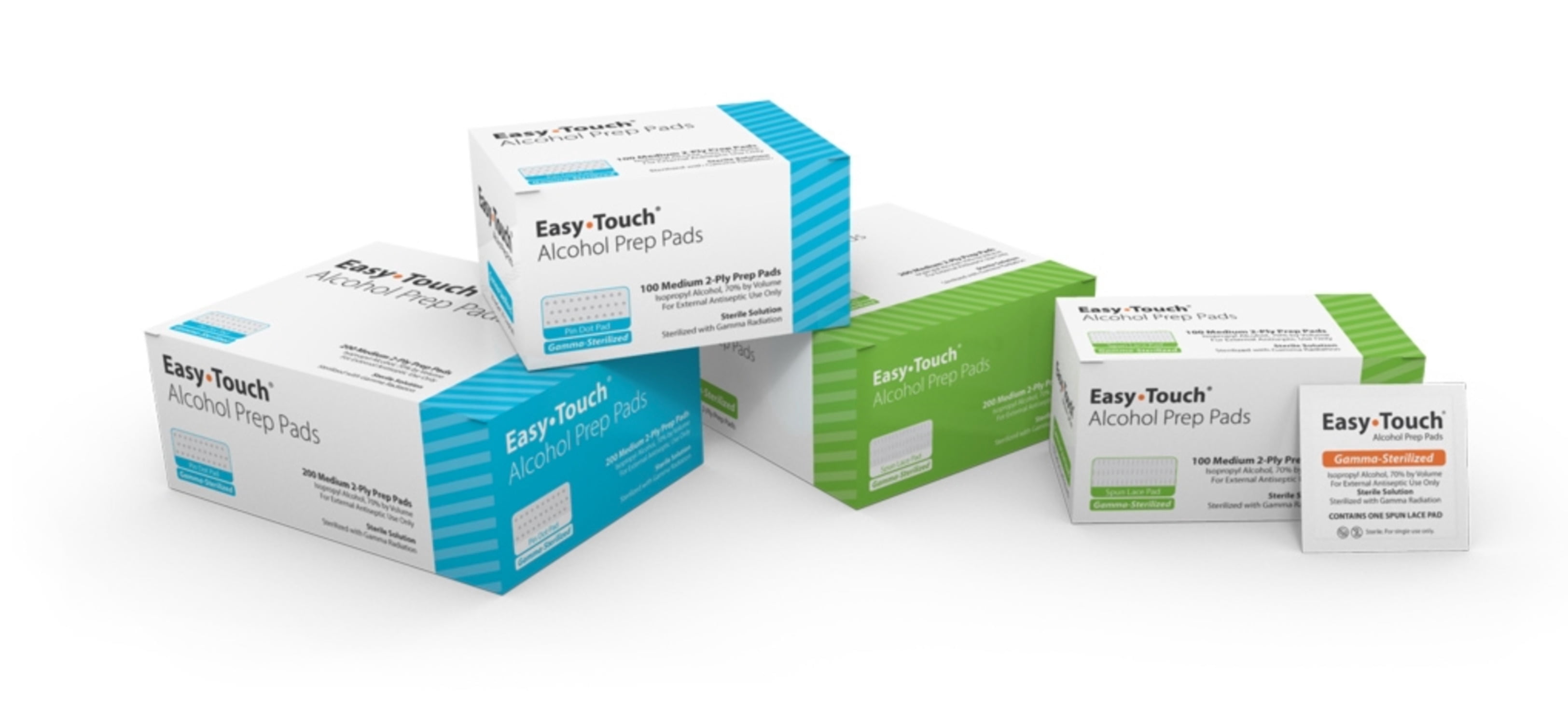 EasyTouch Alcohol Prep Pads - Gamma-Sterilized - (200 per Box) HSA/FSA ...