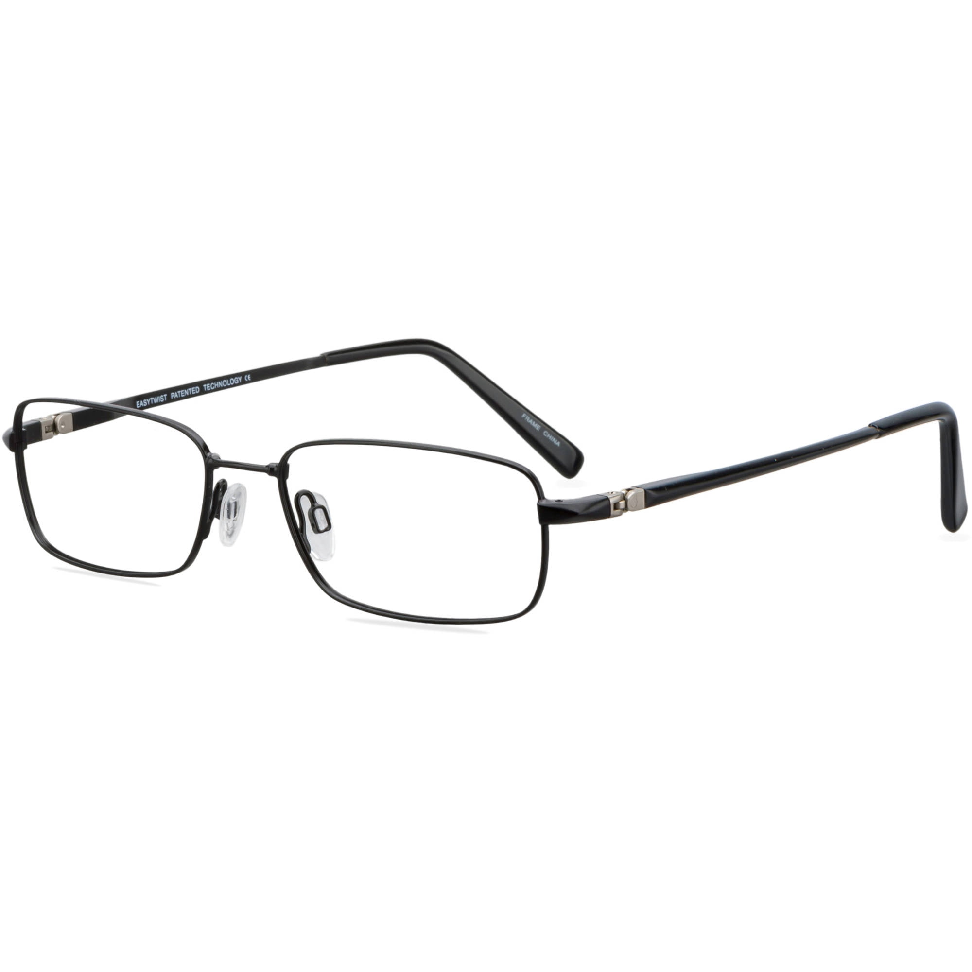 EasyTwist TurboFlex Men's Eyeglasses, ET841, Black, 53-17-140, with ...