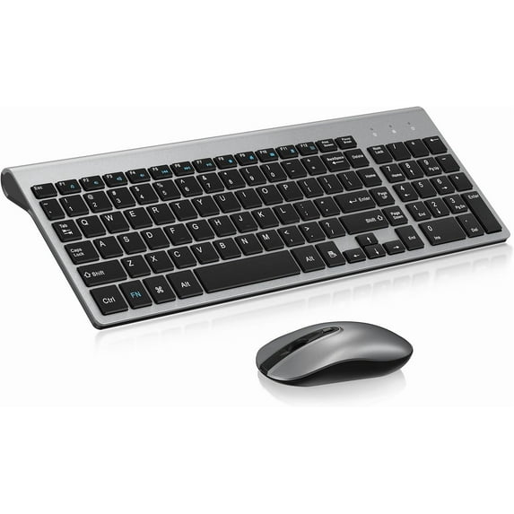 EasyTyping KF10 Wireless Keyboard and Mouse Combo, [Silent Scissor ...