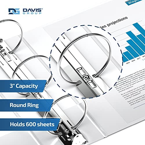 EasyView Premium 3-Inch Binders with Clear-View Covers Customizable ...