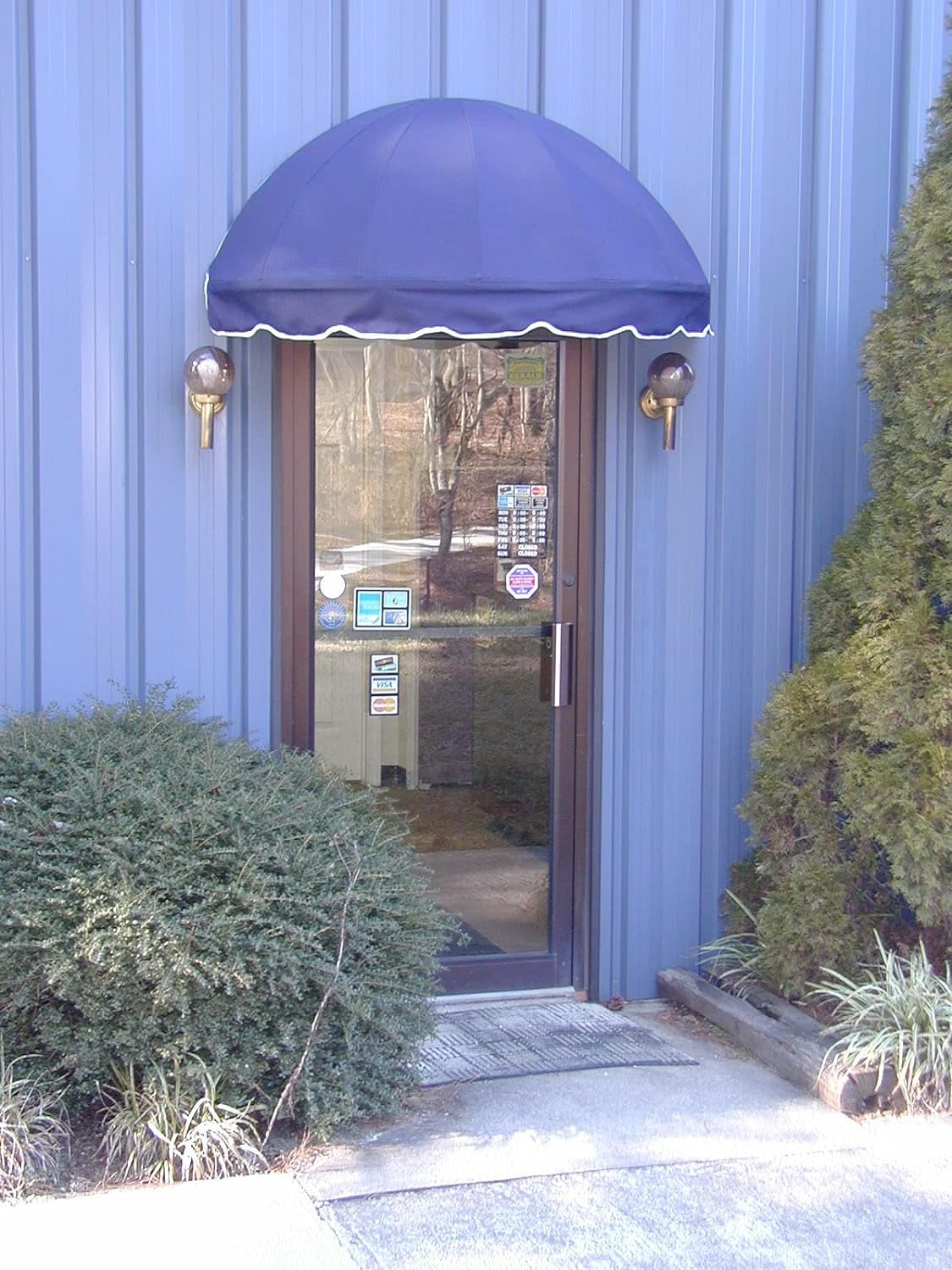 Easyawn Sunbrella Dome Window Awning/Door Awning/ 5 Colors + 3 Sizes ...