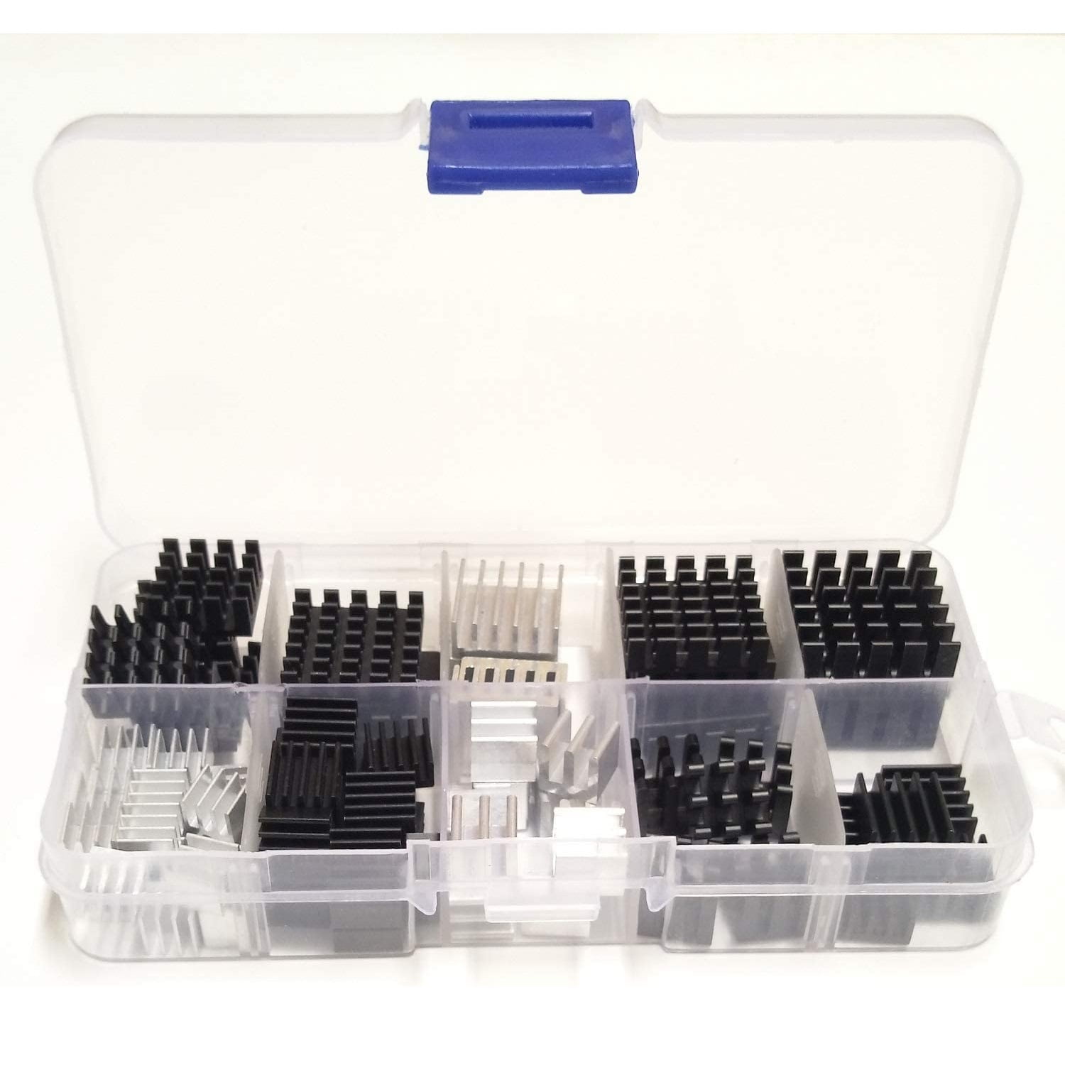 Easycargo 100pcs Heatsink Assortment Kit Small Cooler Aluminum Heatsink ...