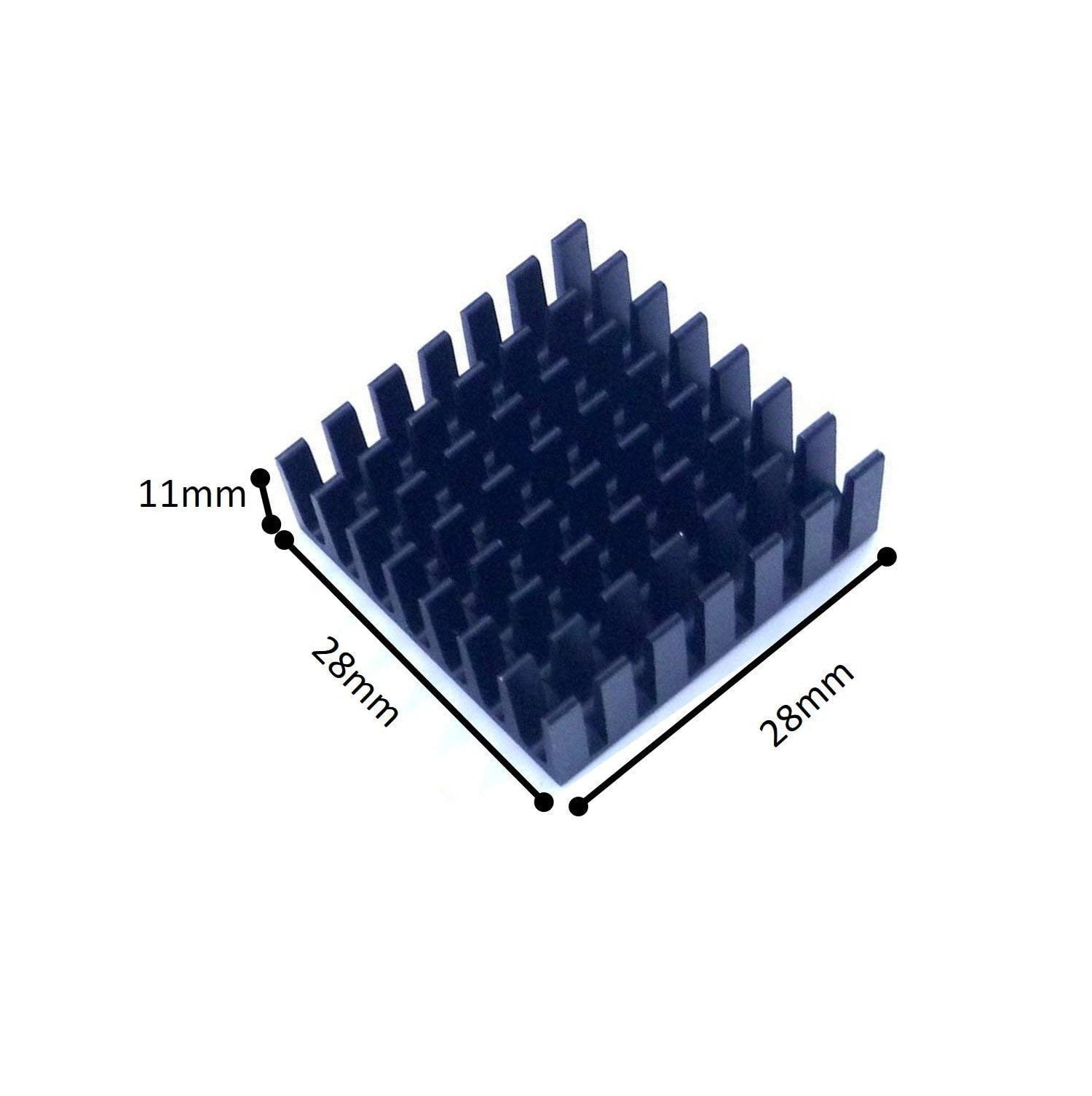 Easycargo 10pcs 28mm Heatsink Kit 28mmx28mmx10mm 3M 8810 Thermal ...