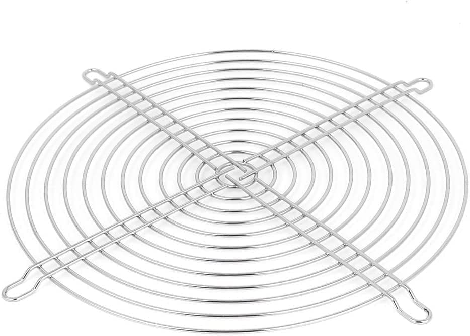 Easycargo 2pcs 200mm Fan Grill 200mm Guard Silver for pc Computer case ...