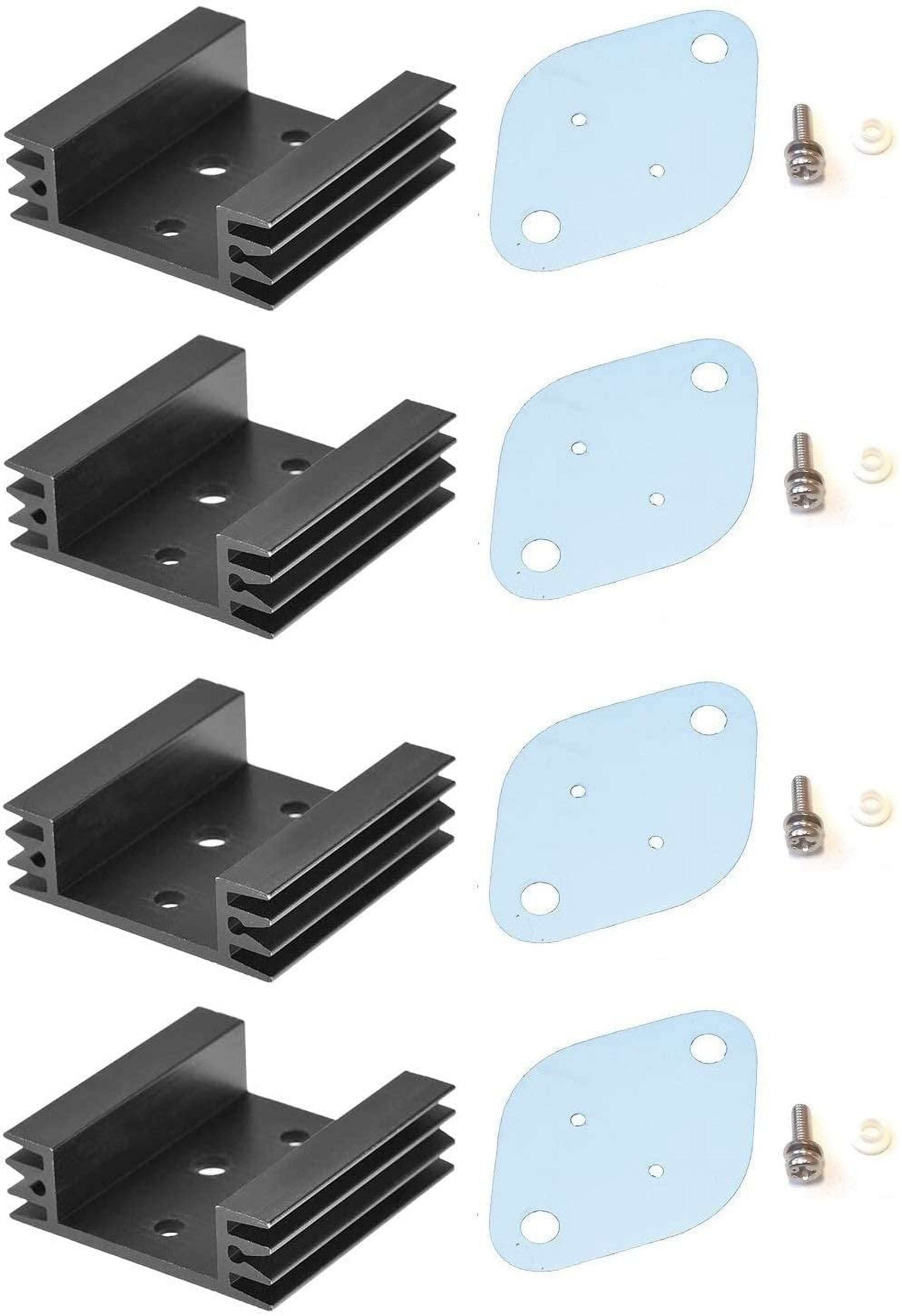 Easycargo 4 Packs to-3 Heatsink Insulator/Mounting kit (Screw+Washer ...