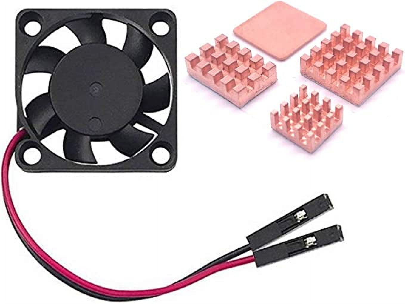 Easycargo Raspberry Pi 4 Heatsink Fan Kit, Cooler Raspberry Pi 4B, 3 B ...
