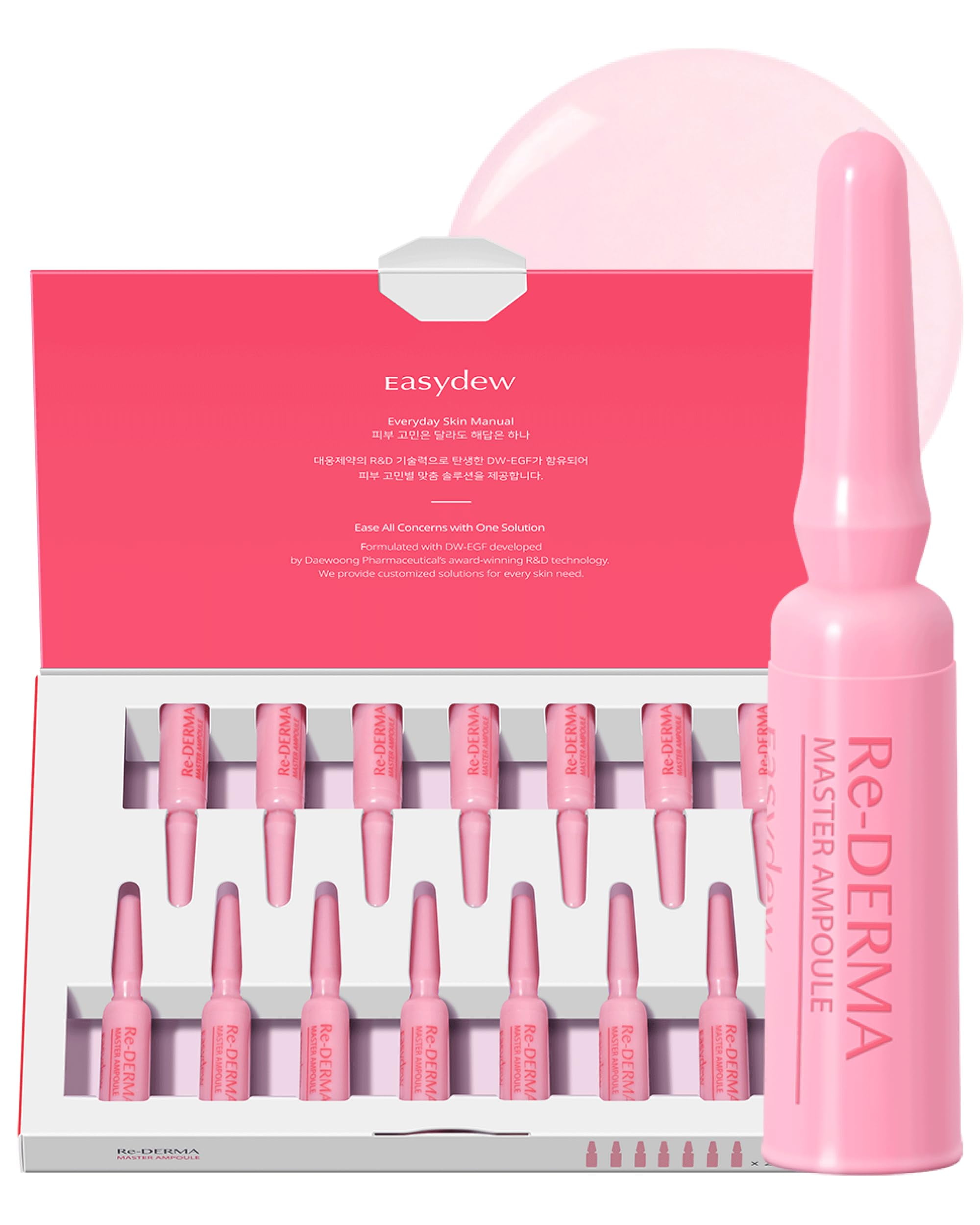 Easydew Re-DERMA Master Ampoule Award-Winning Anti Aging EGF Serum for ...