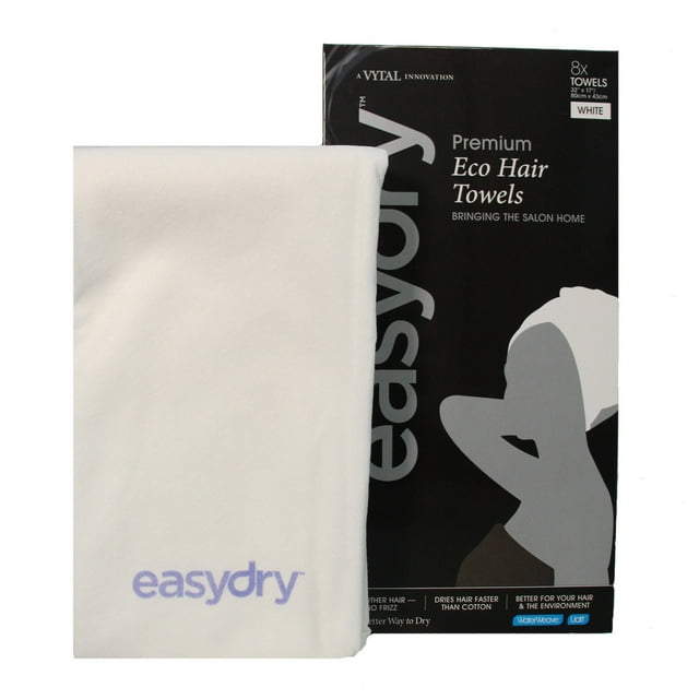 Easydry Premium Hair Towel, White - Walmart.com