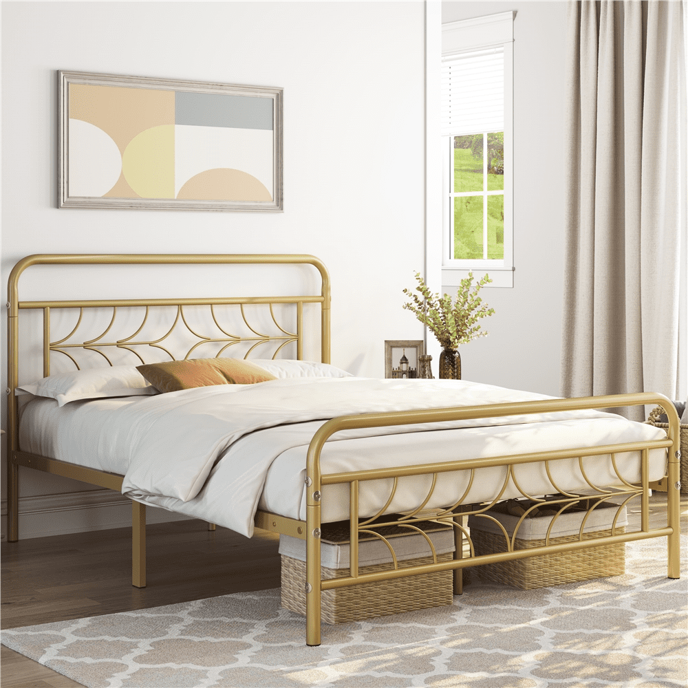 Renwick Astra Sparkling Star-Inspired Design Metal Bed, Full, Antique ...