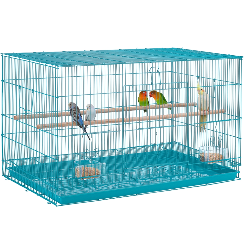 A and E Cage Co. 32"x21" Double Stack Flight Cage - White - Walmart.com