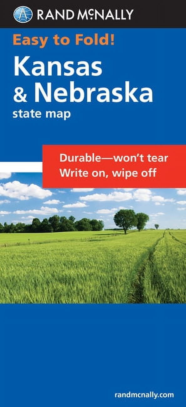 Easyfinder Maps: Rand McNally Easy to Fold: Kansas, Nebraska (Laminated ...