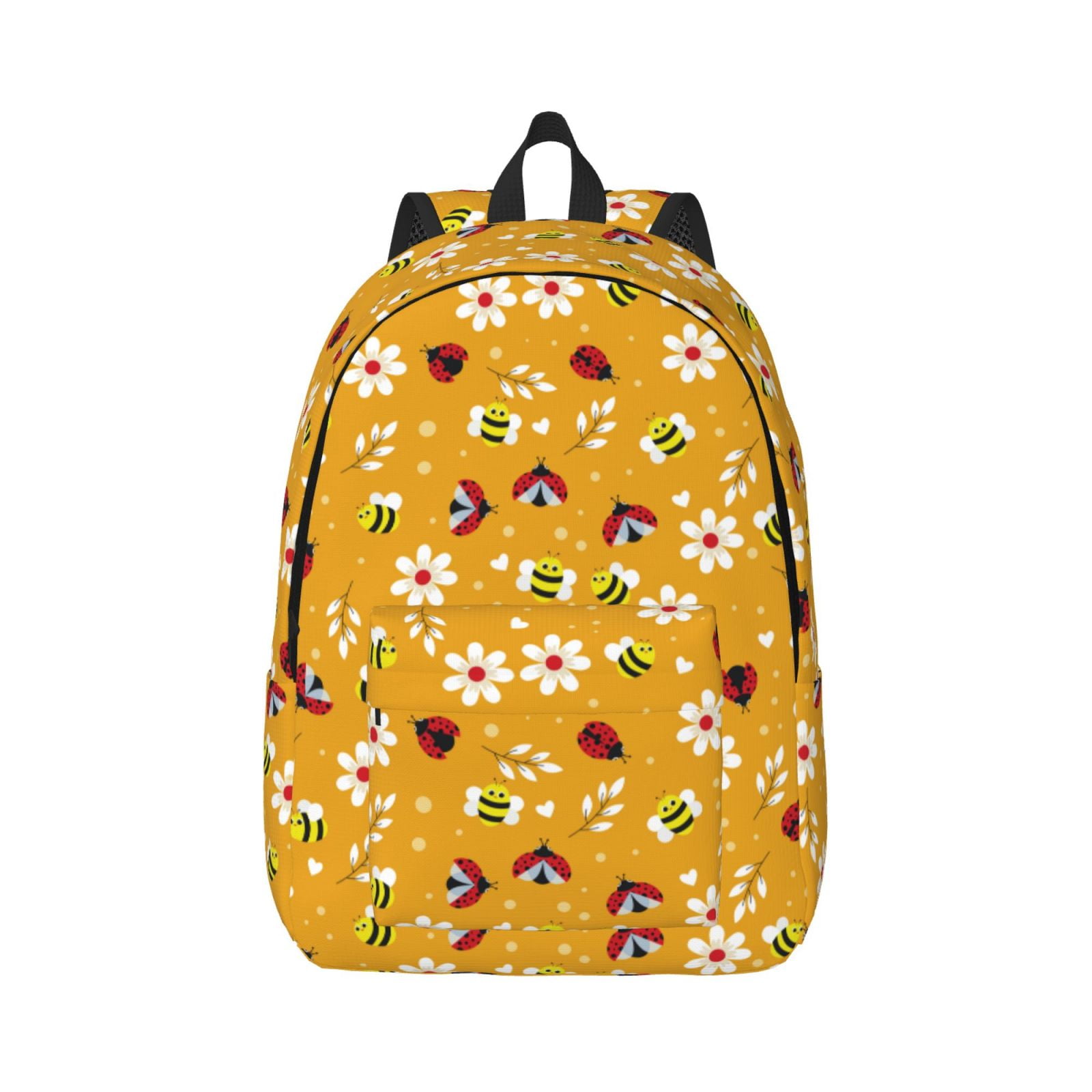 Easygd Bees And Ladybug Canvas Backpack: Stylish, Lightweight, and ...
