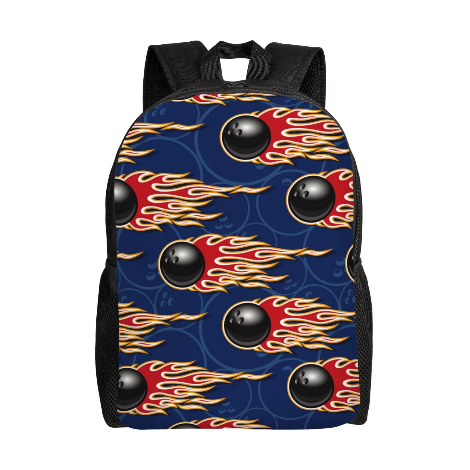 Easygd Bowling Ball And Flame Versatile and Stylish Backpack: Comfort ...