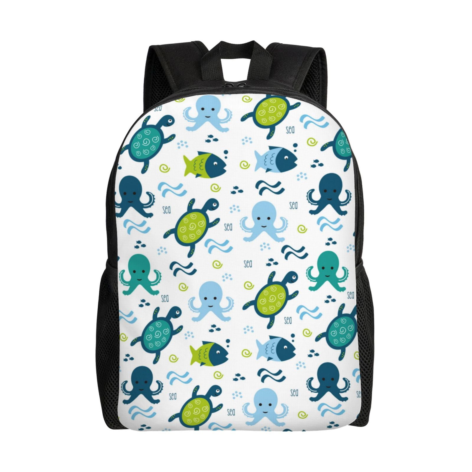 Easygd Cartoon Sea Creatures Versatile and Stylish Backpack: Comfort ...