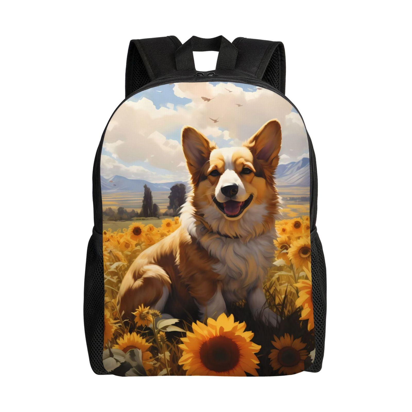 Easygd Cute Corgi Sunflower Versatile and Stylish Backpack: Comfort ...