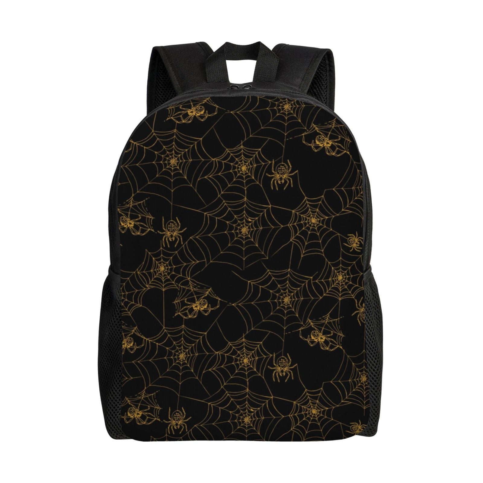 Easygd Gold Spiders And Cobwebs Versatile and Stylish Backpack: Comfort ...