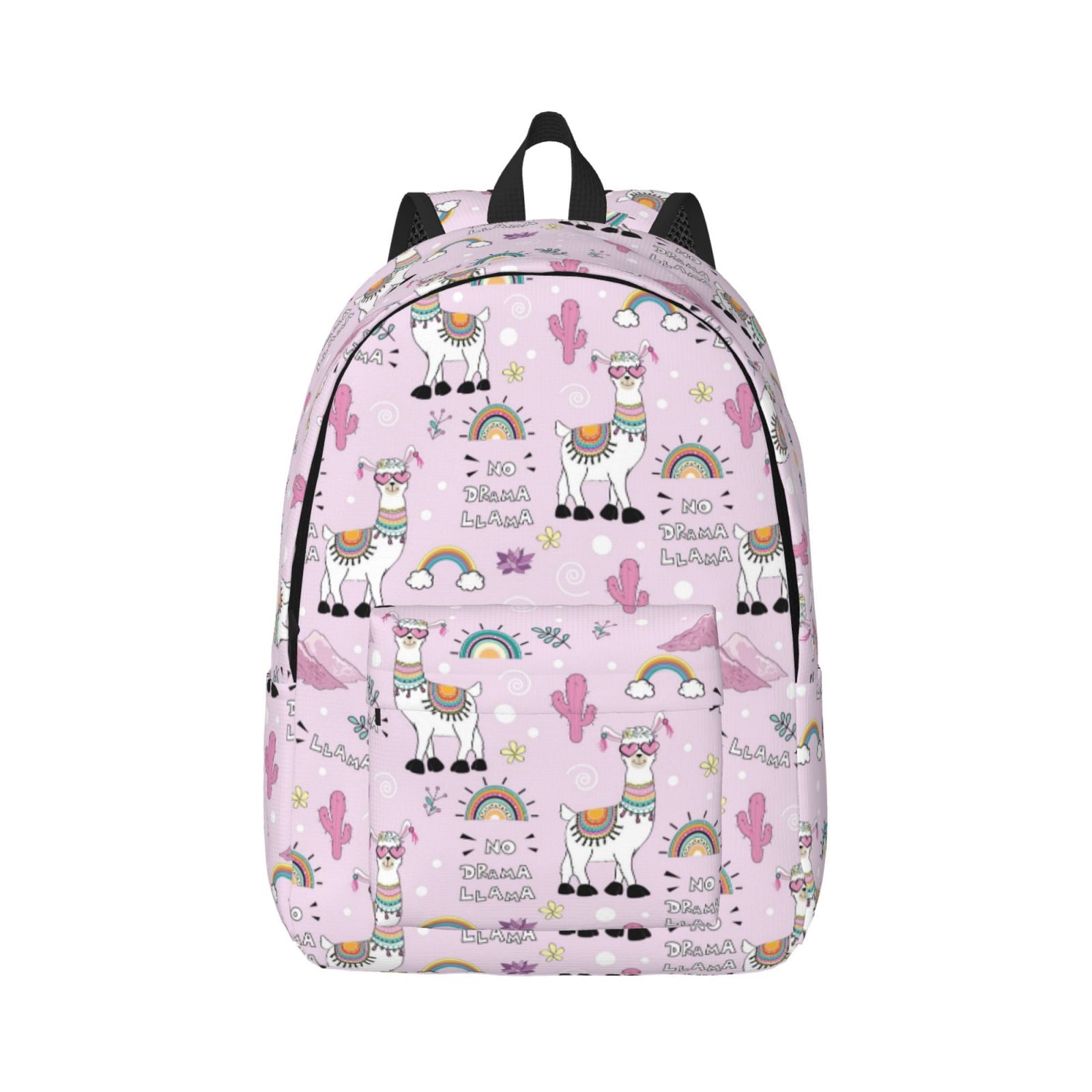 Easygd No Drama Llama Canvas Backpack: Stylish, Lightweight, and ...