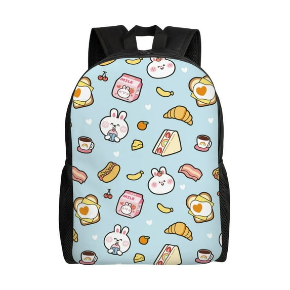 Easygd Rabbit Burger Coffee Versatile and Stylish Backpack: Comfort ...