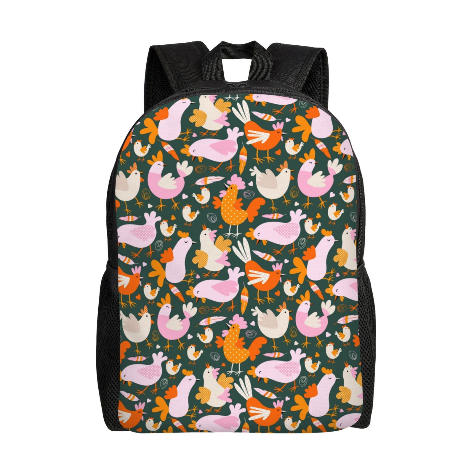 Easygd Roosters and Chicks Versatile and Stylish Backpack: Comfort ...