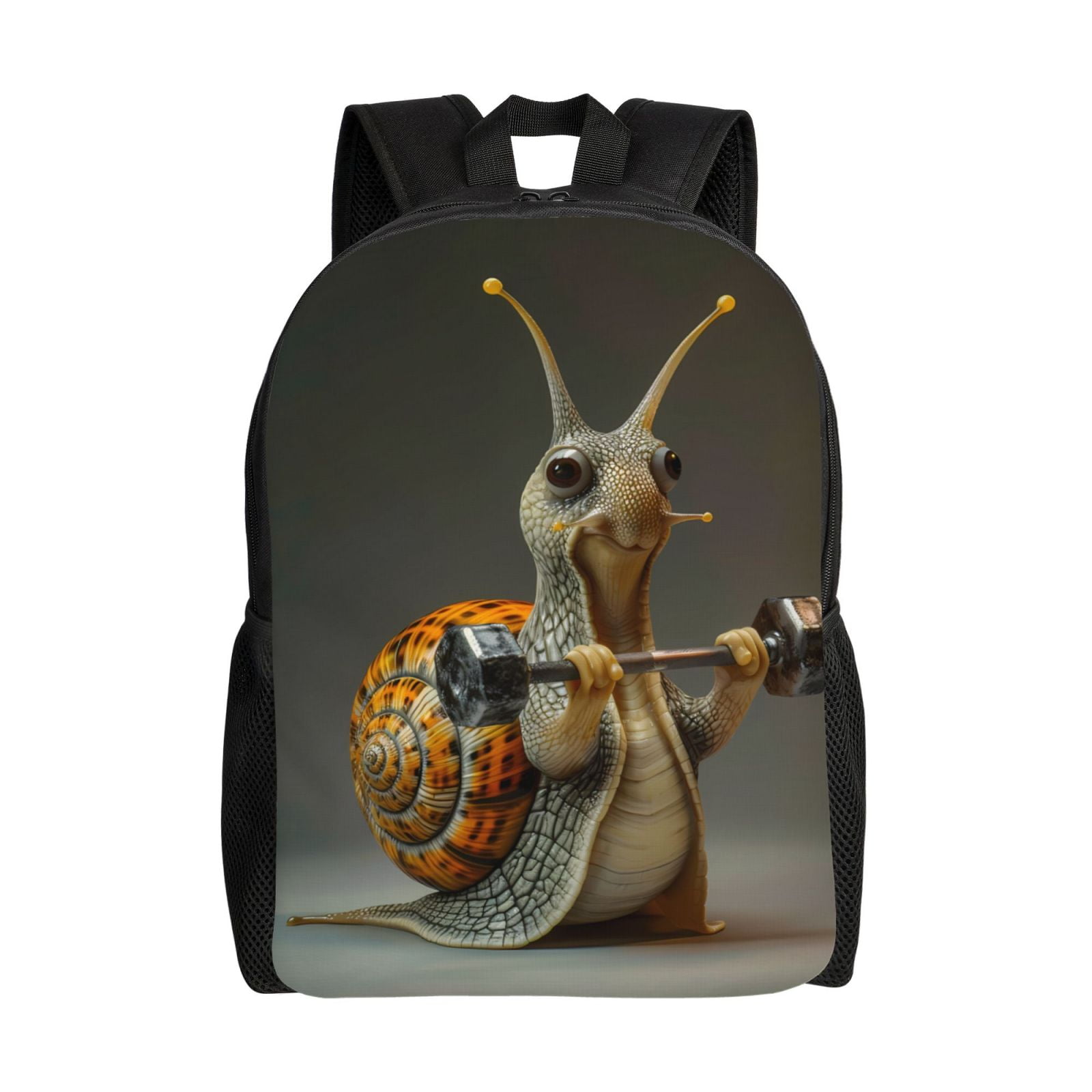 Easygd Surreal Weightlifting Snail Versatile and Stylish Backpack ...