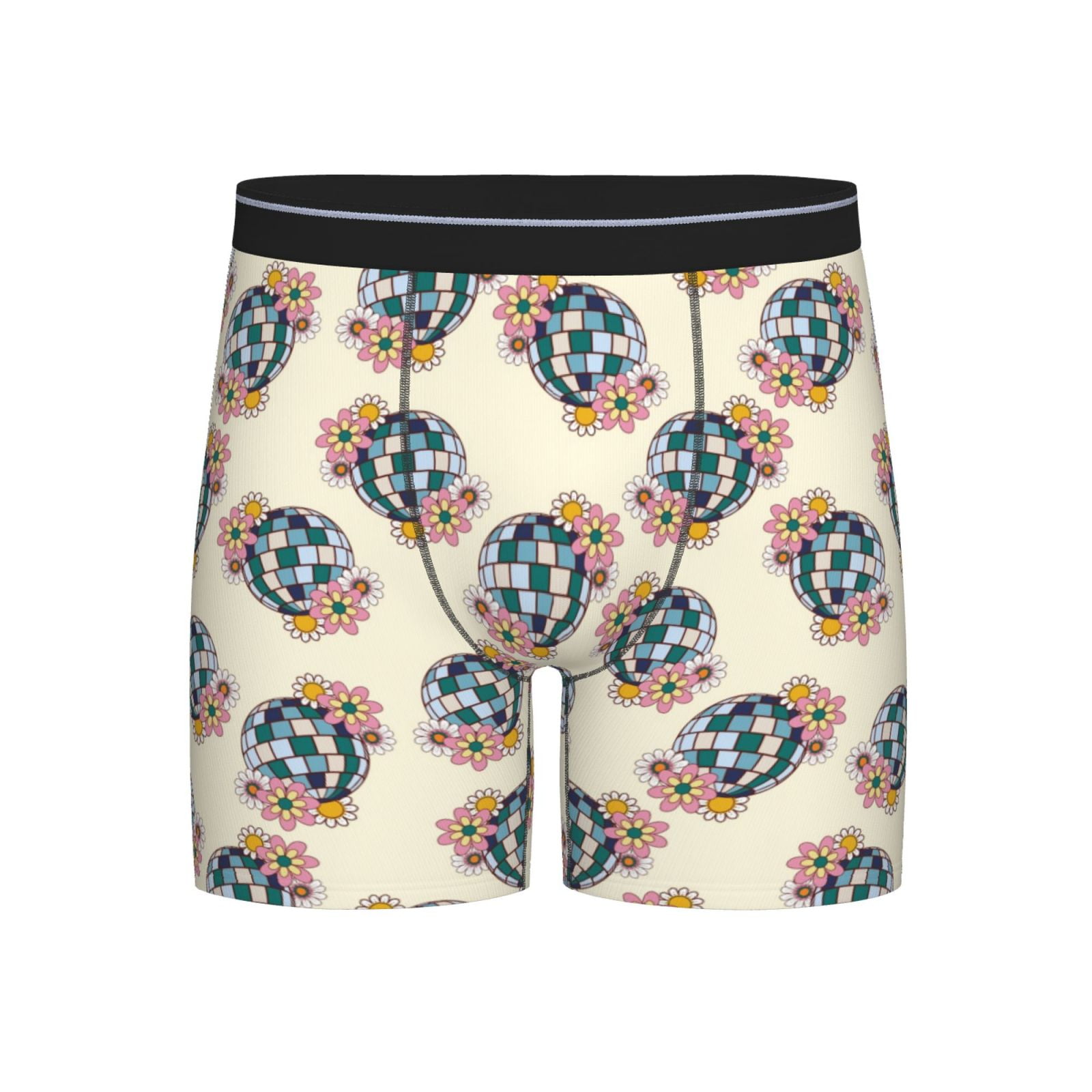 Easygdp 70s Disco Ball Men's Boxer Briefs Men’s Underwear Boxer Briefs ...