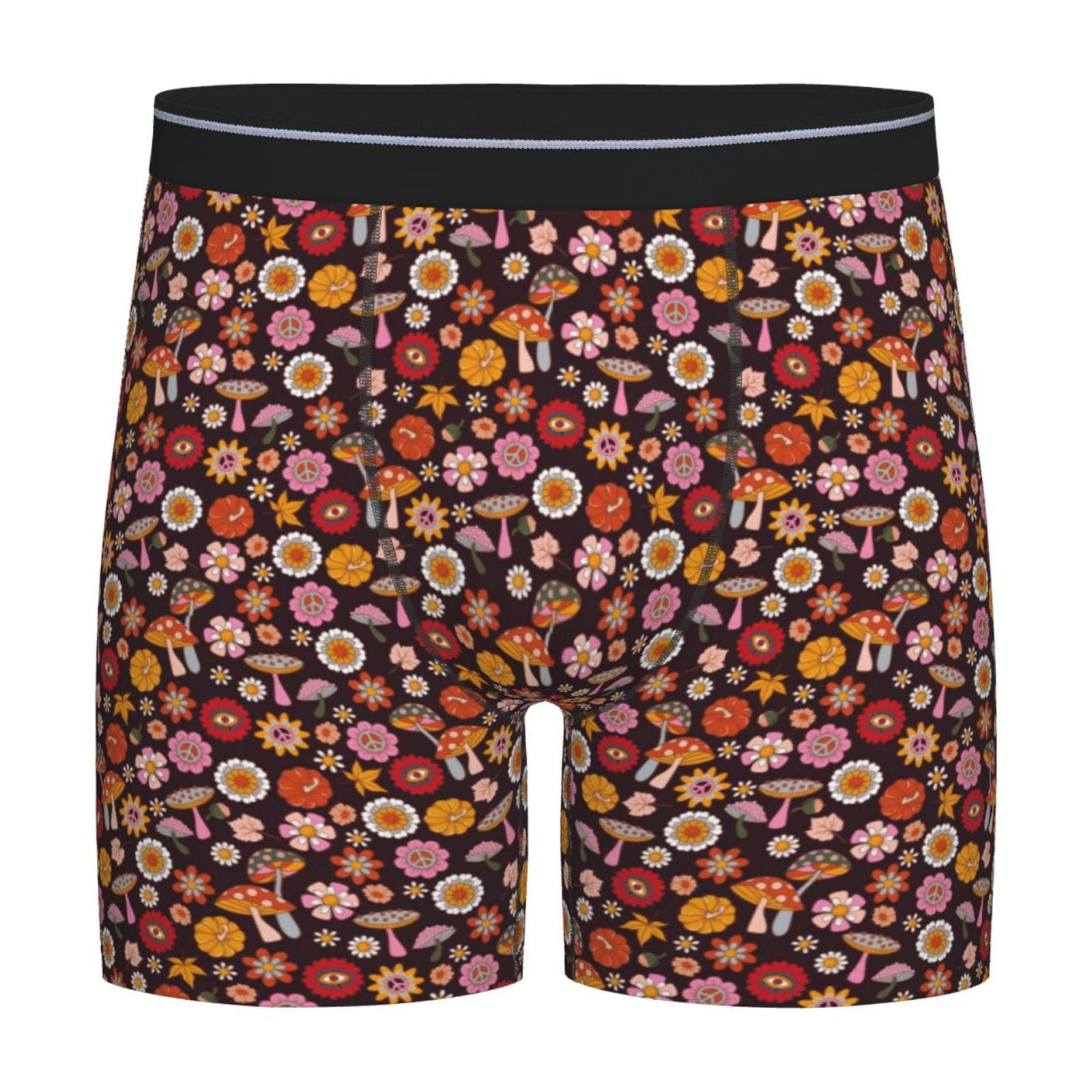 Easygdp 70s Groovy Hippie Retro Men's Boxer Briefs Men’s Underwear ...