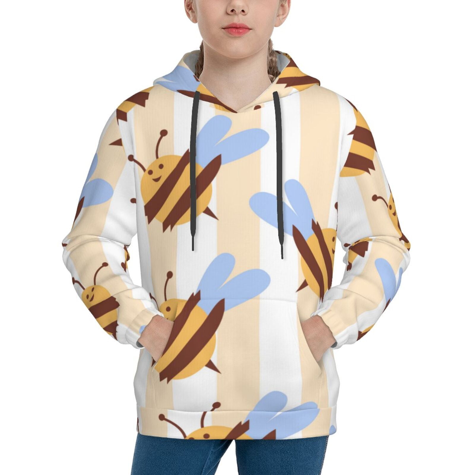 Easygdp A Bee Boys Hoodie Kids Sweatshirt Youth Pullover With Hood ...