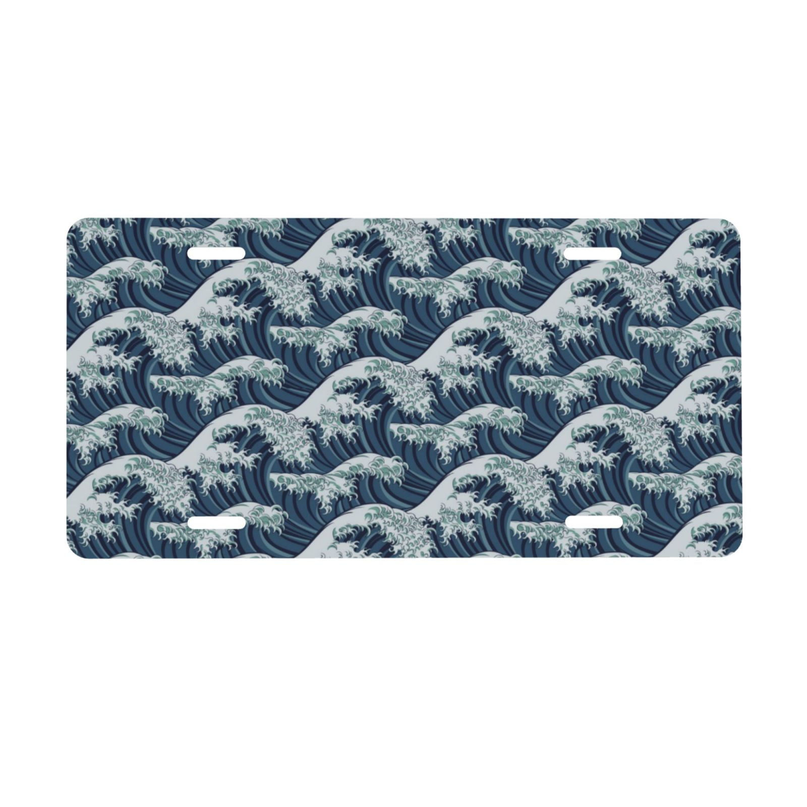 Easygdp A Japanese Great Wave License Plate Car Front License Plate Car ...