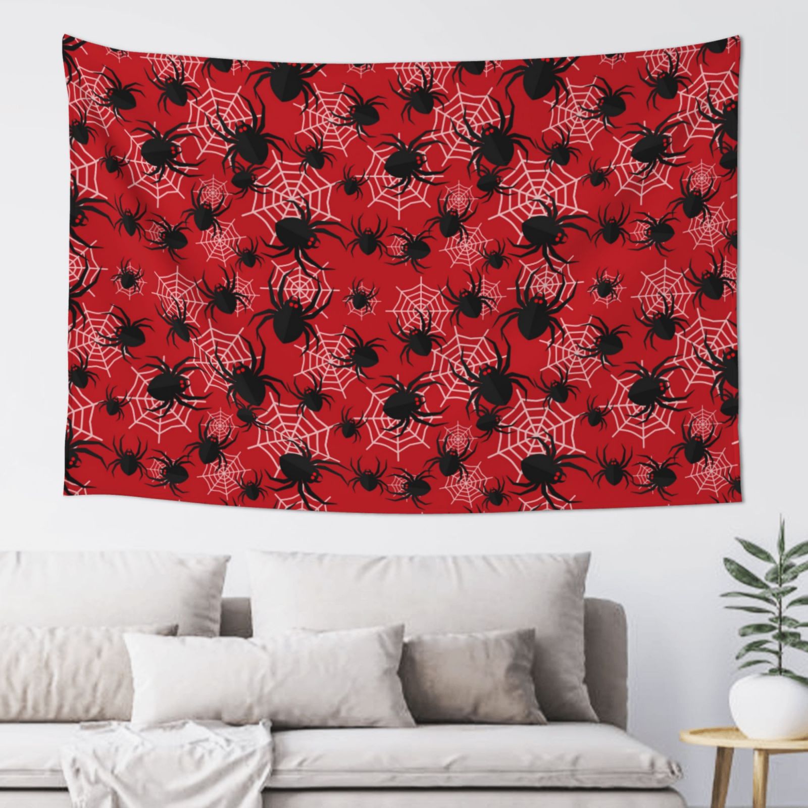 Easygdp A Web With A Spider 1 Tapestry Wall Hanging, Wall Tapestries ...